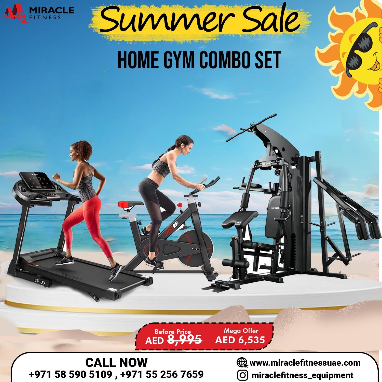 Miracle Fitness Sports- Home Gym Equipment All-in-One Combo Set